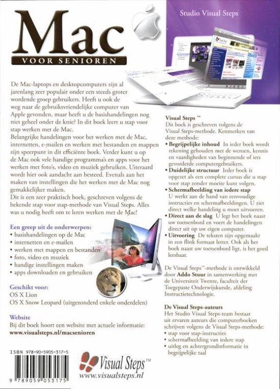 Mac Voor Senioren, Studio Visual Steps | 9789059053175 | Boeken | bol