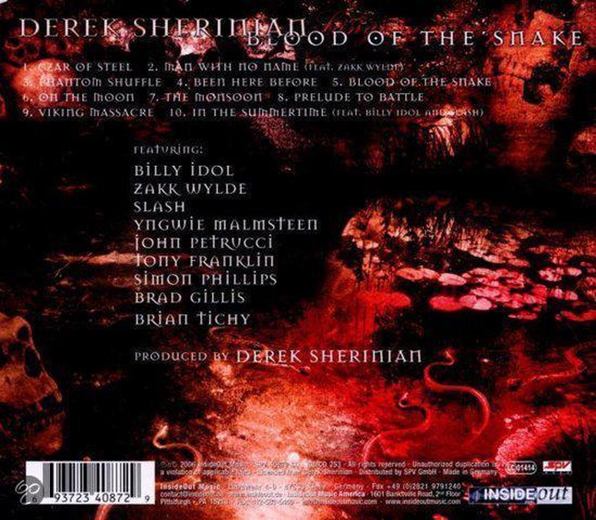 Blood Of The Snake, Derek Sherinian | CD (album) | Muziek | bol.com