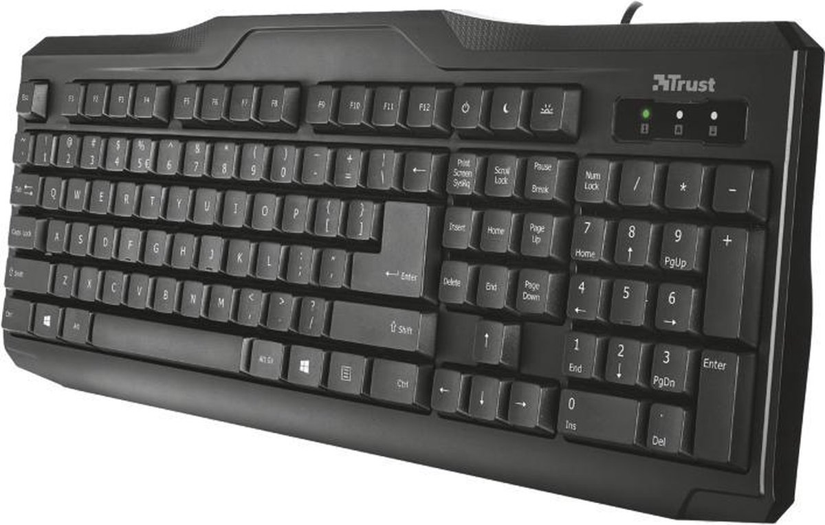 Trust CLASSICLINE KEYBOARD toetsenbord USB QWERTY Spaans Zwart | bol.com