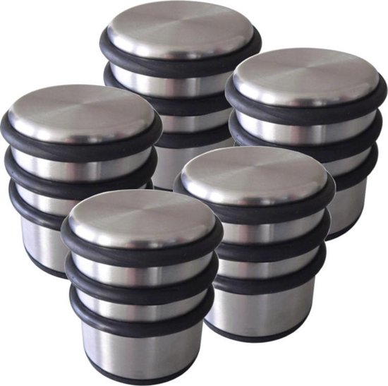 Deurstopper RVS 7,5 cm hoog 5stuks set | bol.com