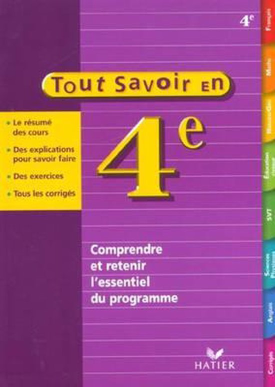 Tout Savoir... | 9782218735400 | Boeken | bol.com