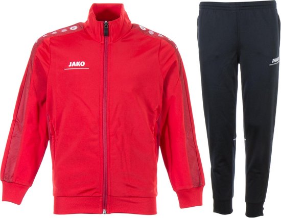 Jako Striker Trainingspak - Maat 152 - Unisex - rood/zwart | bol.com