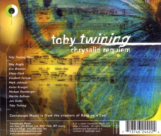 Chrysalid Requiem, Toby Twining | Muziek | bol