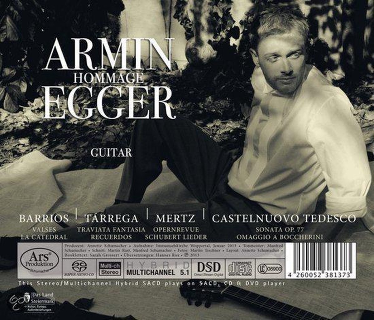 Armin Egger: Hommage, A. Barrios | Muziek | bol.com