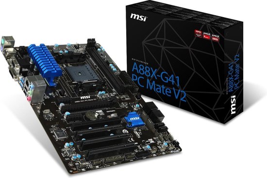 MSI A88X-G41 PC Mate V2 AMD A88X Socket FM2+ ATX | bol.com