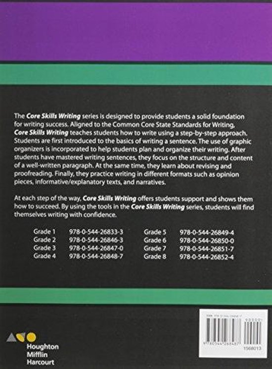 Core Skills Writing Grade 4 | 9780544268487 | Houghton Mifflin Harcourt | Boeken | bol.com