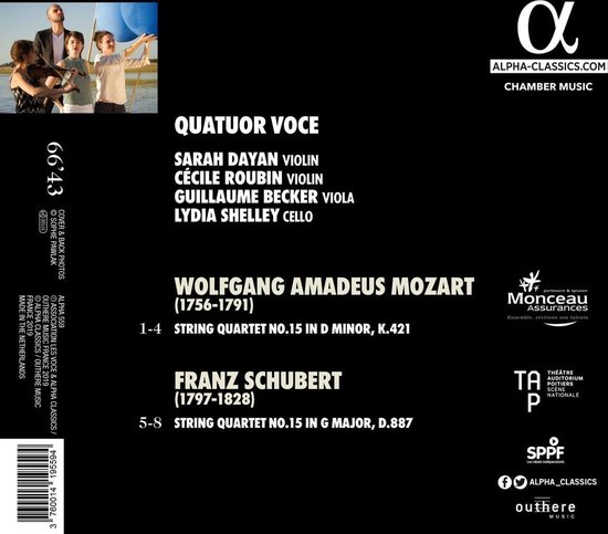 Quatuor Voce - String Quartets Nos.15 (CD), Quatuor Voce | Muziek | bol