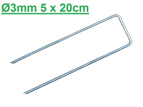 25 M² mollengaas 60 g/m² + 25 gronddoekpennen - mollennetten ...