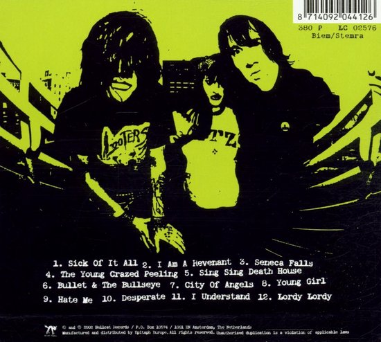 Sing Sing Death House, The Distillers | CD (album) | Muziek | bol.com