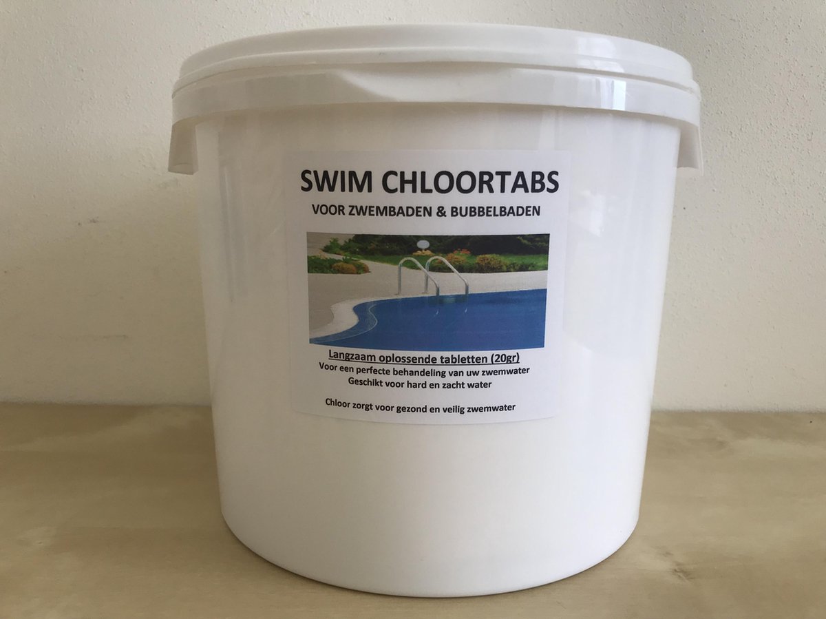 Chloortabletten 20g 5KG zwembad minitabletten 20 gram 5 kilo emmer ...