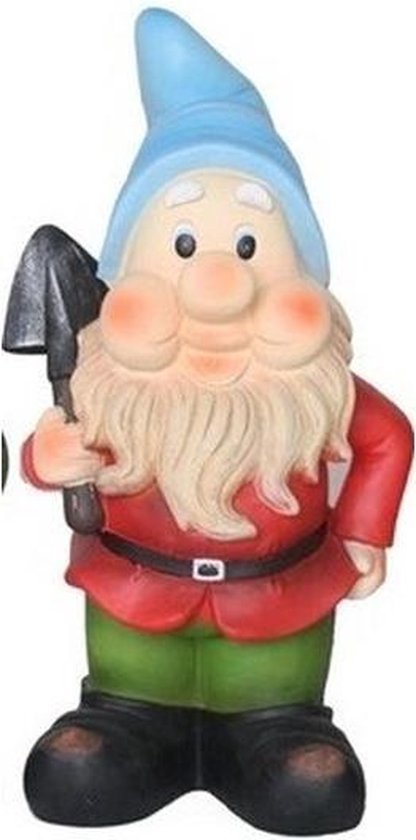 Polystone tuindecoratie kabouter XL met schop 50 cm - Tuinkabouter ...