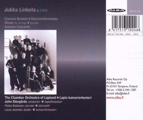 Linkola: Winds, The Chamber Orchestra Of Lapland | CD (album) | Muziek ...