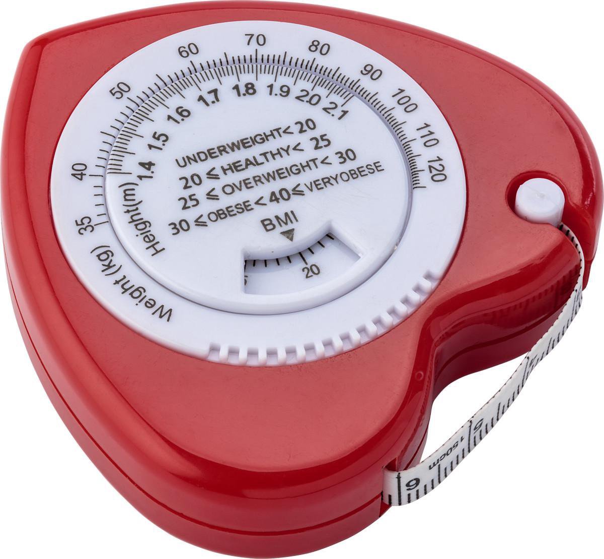 BMI Meter - Meetlint - Body Mass Tape - in Hartvorm - Omvangsmeetlint - Body Mass Index | bol.com