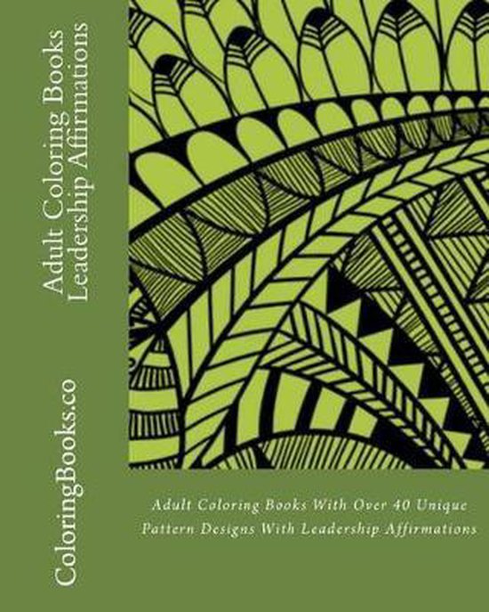 Adult Coloring Books Leadership Affirmations | 9781541205055 ...