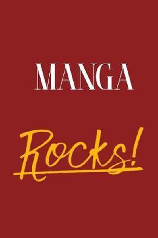 Manga Rocks! | 9781727440591 | Hobby Notebooks | Boeken | bol.com