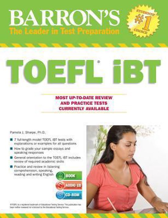 Barron's TOEFL iBT with CD Rom | 9781438072845 | Pamela J Sharpe ...