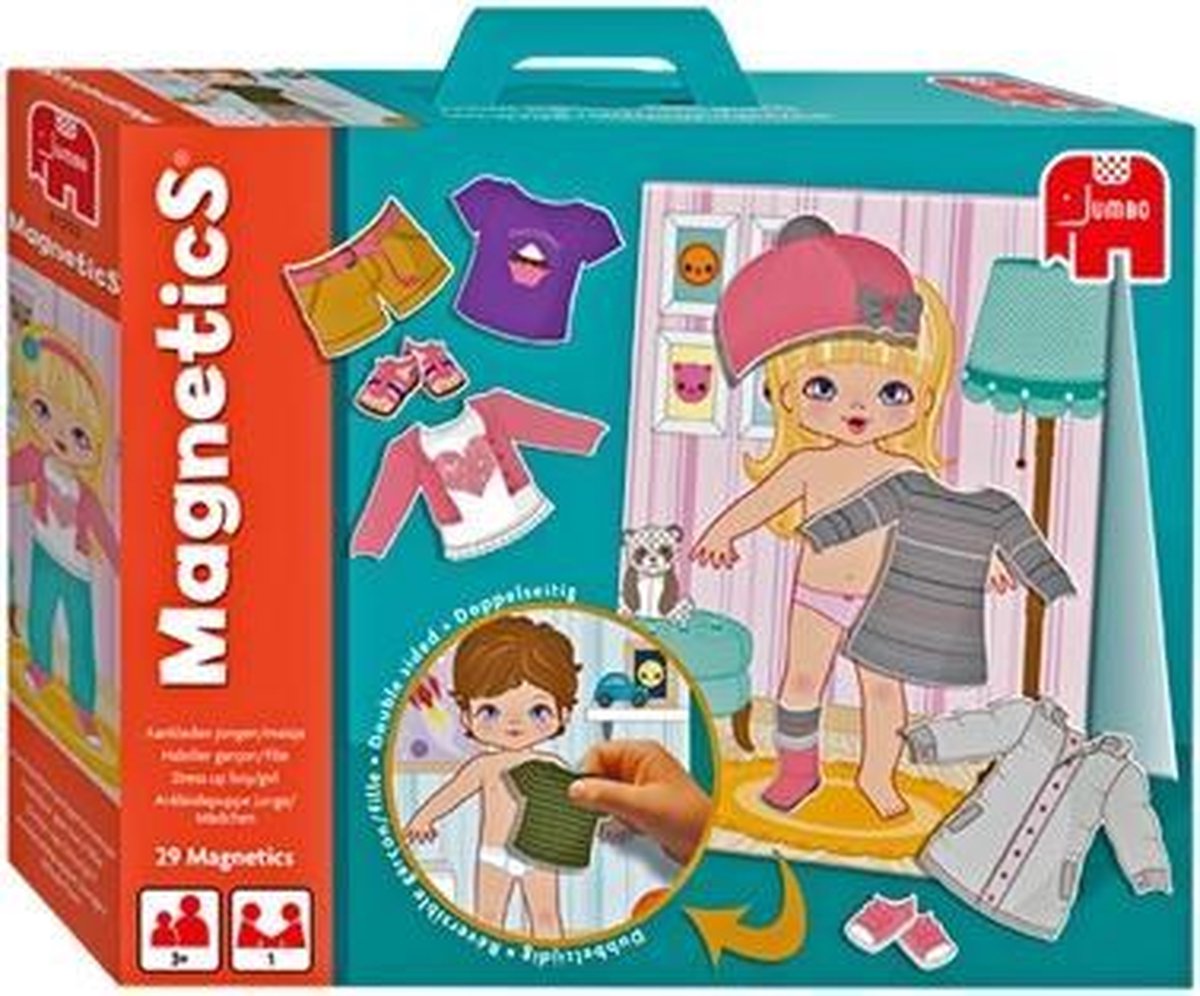 Jumbo magnetische aankleedpop | Games | bol