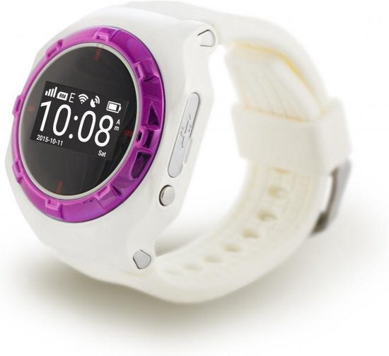 hellOO Watch - Wit met roze ring | bol