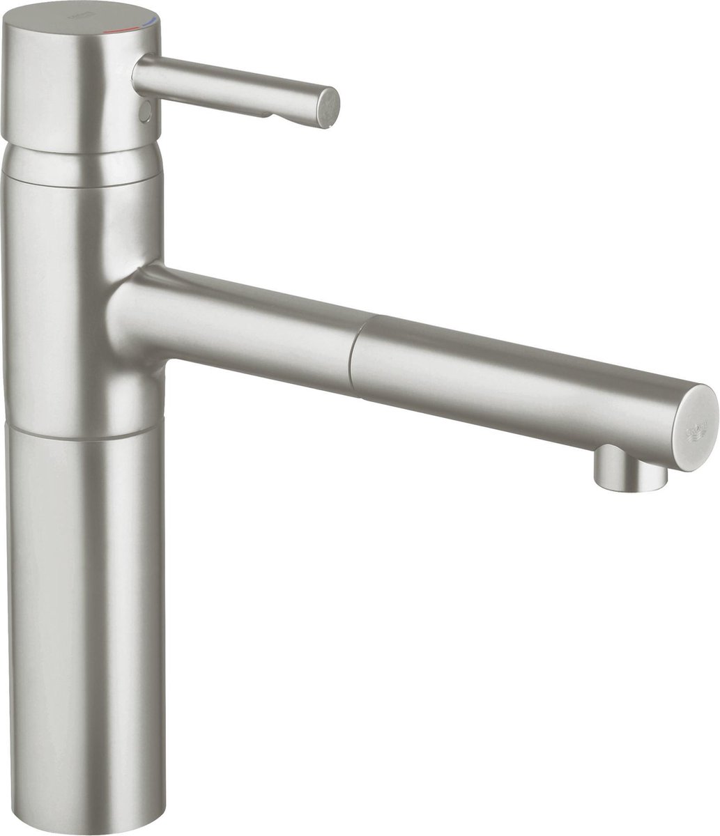 GROHE Essence Keukenkraan - Hoge uitloop - Met uittrekbare handdouche - SuperSteel | bol.com