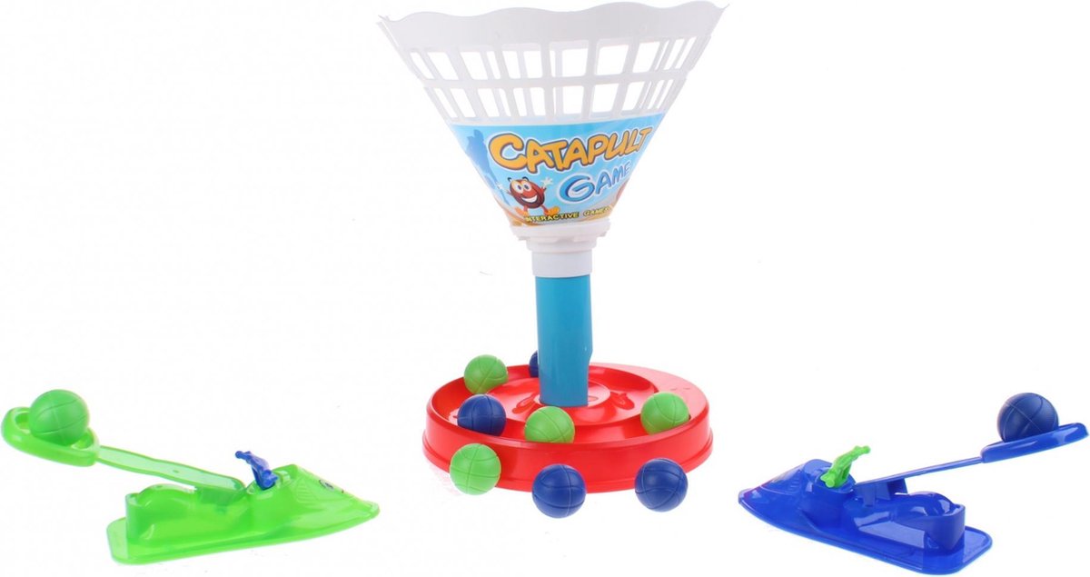 Toi-toys Schietspel Katapult Groen/blauw 13-delig | Games | bol
