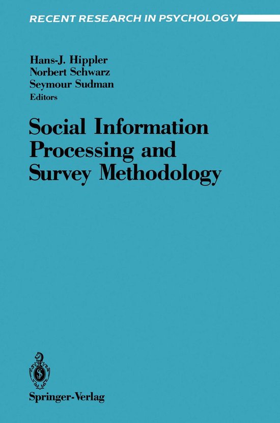 Recent Research in Psychology - Social Information Processing and ...