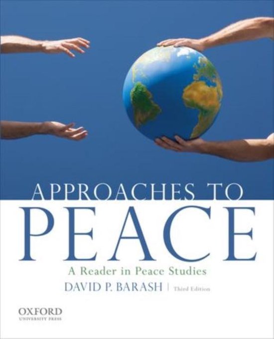 Approaches To Peace: A Reader In Peace Studies | 9780199949151 | Barash ...