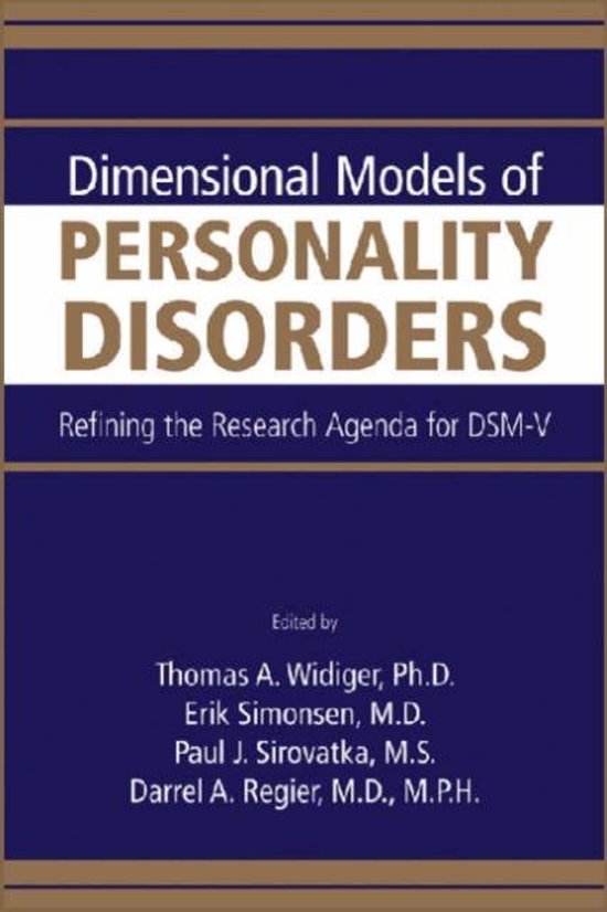 Dimensional Models of Personality Disorders | 9780890422960 | Thomas A ...