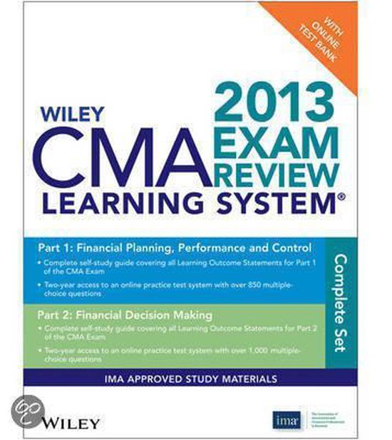 Wiley CMA Exam Review Learning System 2013 + Test Bank | 9781118480571 ...