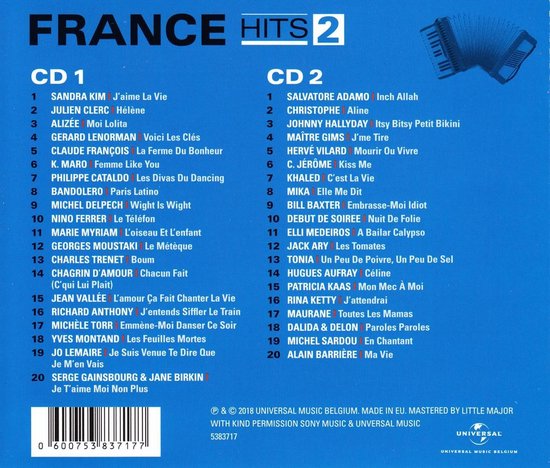 France Hits Vol. 2, various artists | CD (album) | Muziek | bol.com