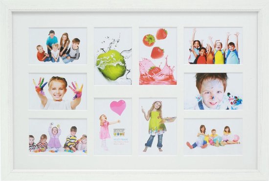 Deknudt Frames S46KF1 P10 10x15cm Multi fotokader in wit met ...