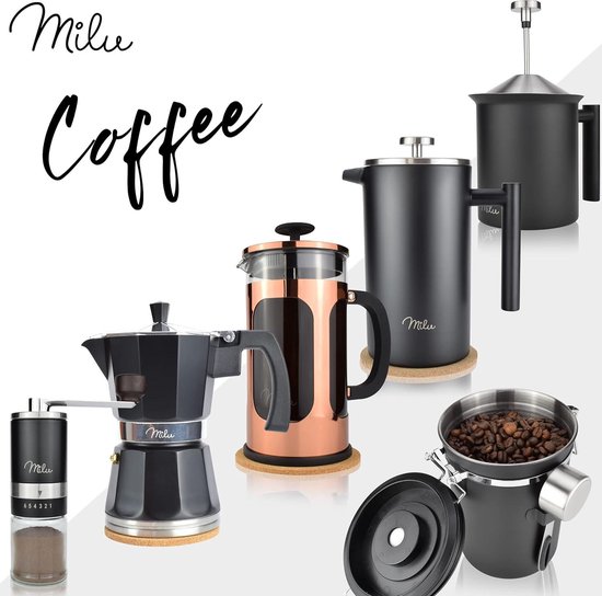 Franse Koffiepers - 350ml 600ml 1L - Roestvrij staal handmatige ...