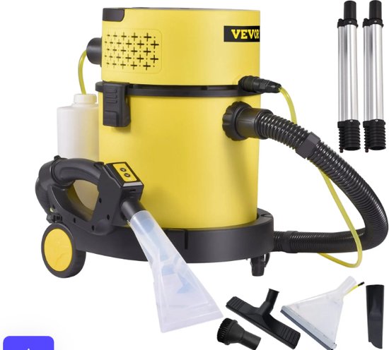 Shamponeer Machine - Nat en Droog - Suck Blow en Spray Functie - 1200W ...
