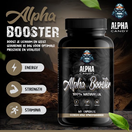 Alpha Candy Testosterone Booster 100% Natuurlijk - Fadogia Agrestis ...