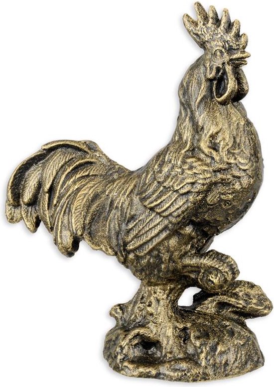 EEN GIETIJZEREN BEELDJE VAN EEN HAAN | bol