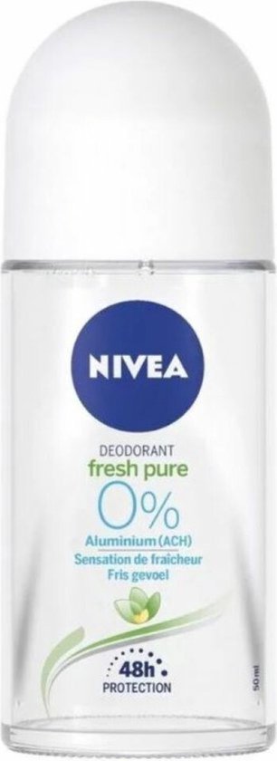 Nivea Deodorant Roller Pure & Natural Jasmine - 3 x 50 ml - Voordeelverpakking | bol