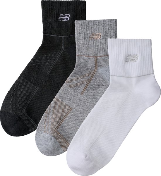 New Balance Running Repreve Ankle Socks 3 Pack Unisex - ASSORTED COLORS ...