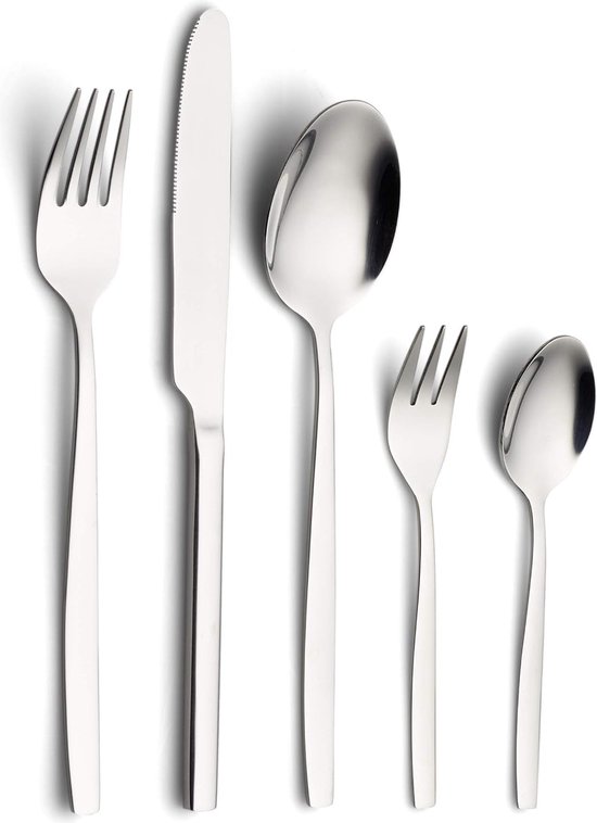 Tafelbestek Positano Silver Edition, 30-delig, voor 6 personen, 18/10 ...