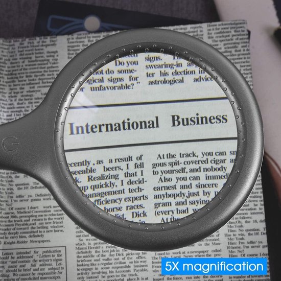 Handsfree Vergrootglas voor Hobby's en Lezen - Dimbare Grote 5X ...