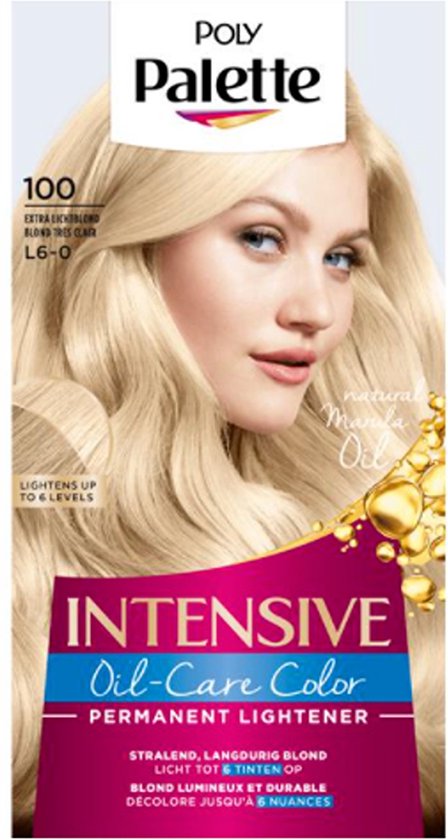 Schwarzkopf Poly Palette - Haarverf - 100 - Extra Lichtblond - L6-0 ...