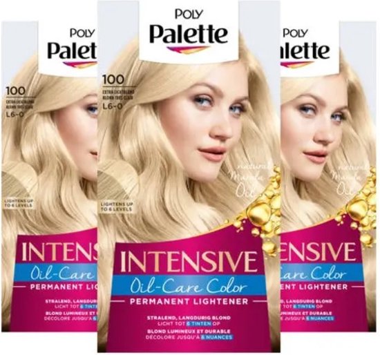Schwarzkopf Poly Palette - Haarverf - 100 - Extra Lichtblond - L6-0 ...