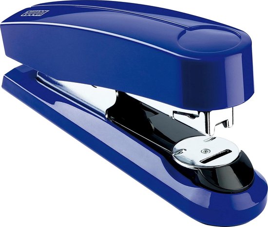 Nietmachine voor 50 vellen - Plat bindend met 200 nietjes - Blauw | bol