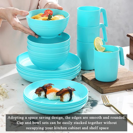 Plastic Bestek Sets van 32 Stuks, Onbreekbaar En Herbruikbaar ...