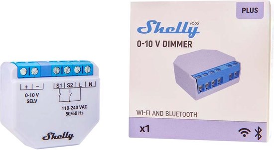 Shelly Dimmer 0-10V Dimmer Bluetooth, WiFi | bol