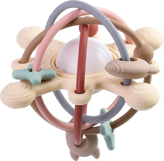 Baby Bijtring - Baby Bijtspeelgoed - Rammelaar - 100% BPA-Vrij - Educatief - Geluid,... | bol