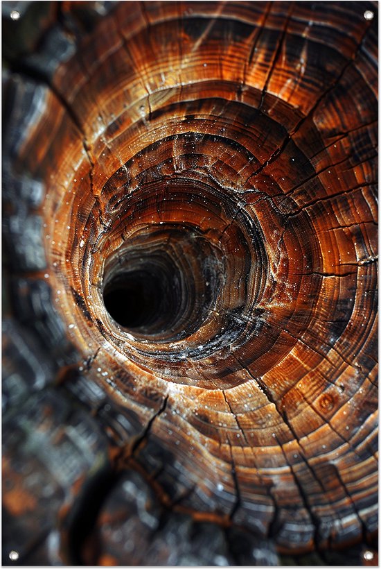 Hout poster - Materiaal posters - Tuinposters Gat - Poster buiten ...
