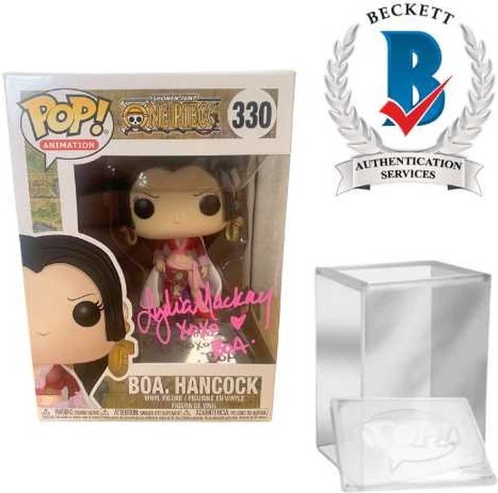 Signed by Lydia Mackay - Funko Pop! ANimation: One Piece - Boa. Hancock ...