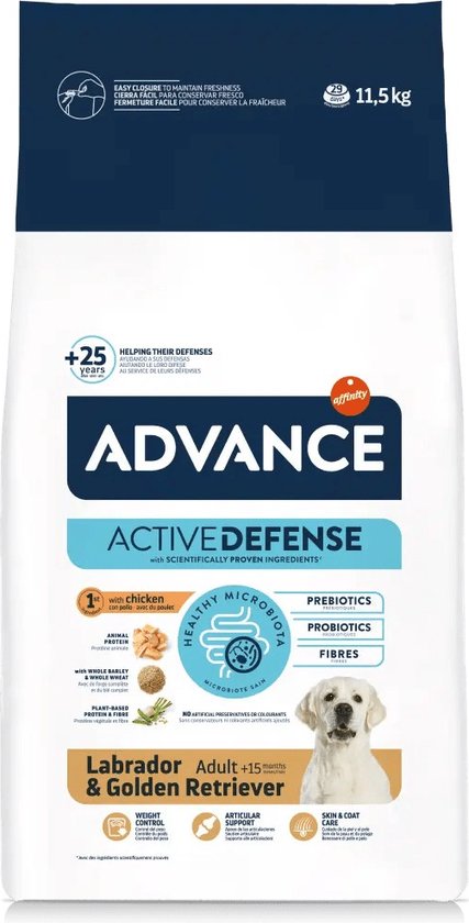 Advance adult labrador retriever hondenvoer 11,5 kg | bol