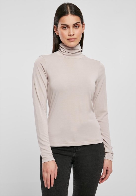 Urban Classics - Modal Turtleneck Longsleeve top - S - Grijs | bol