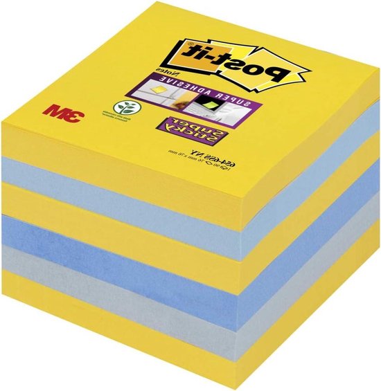 Super Sticky Notes New York kleuren - 6 pads - 76 mm x 76 mm Office ...