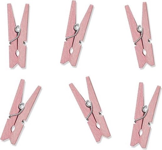 Finnacle - Versier je geboortekaartjes met 20x roze mini knijpers van 2 ...